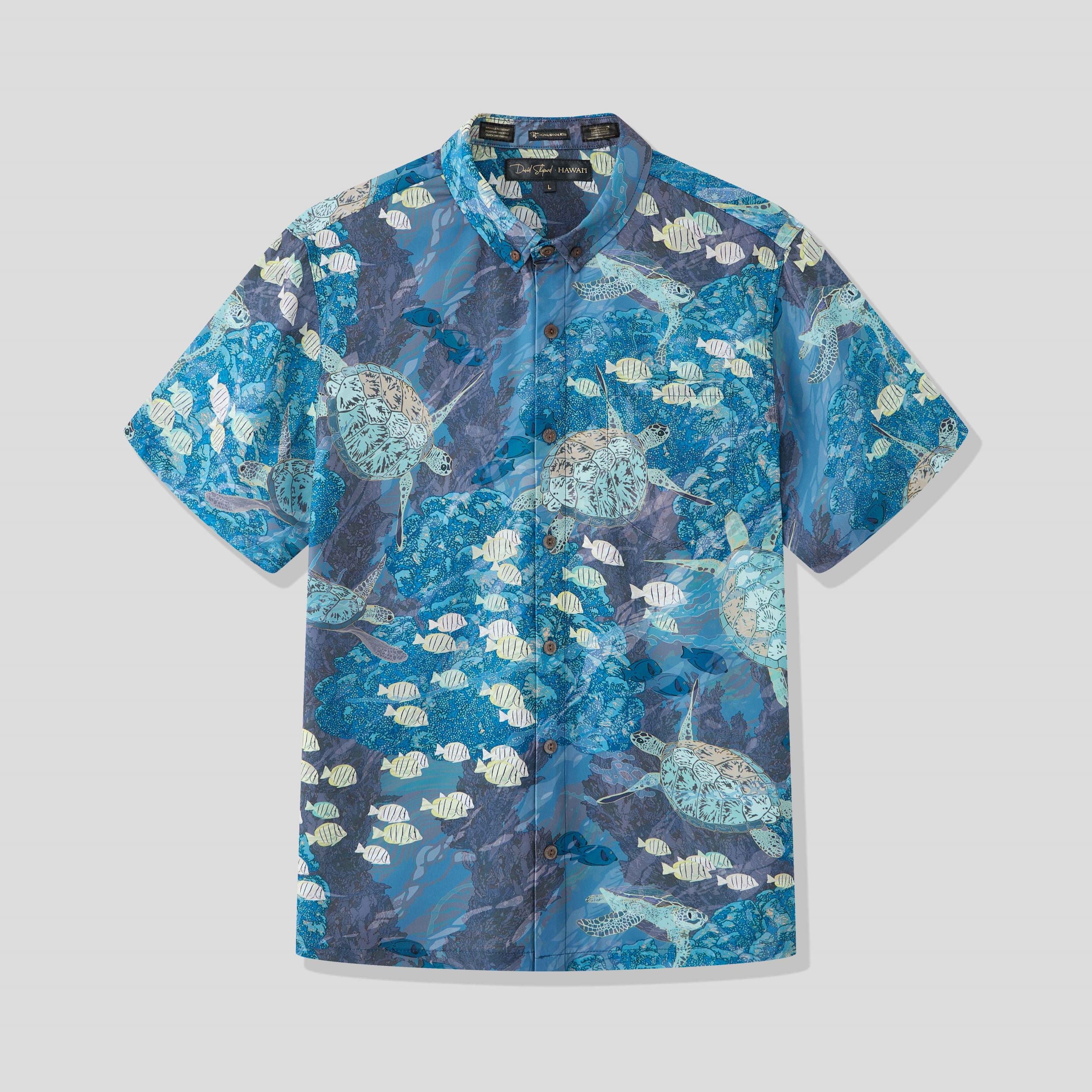 Iron Free Aloha Shirt - Honu — David Shepard – David Shepard Hawaiʻi
