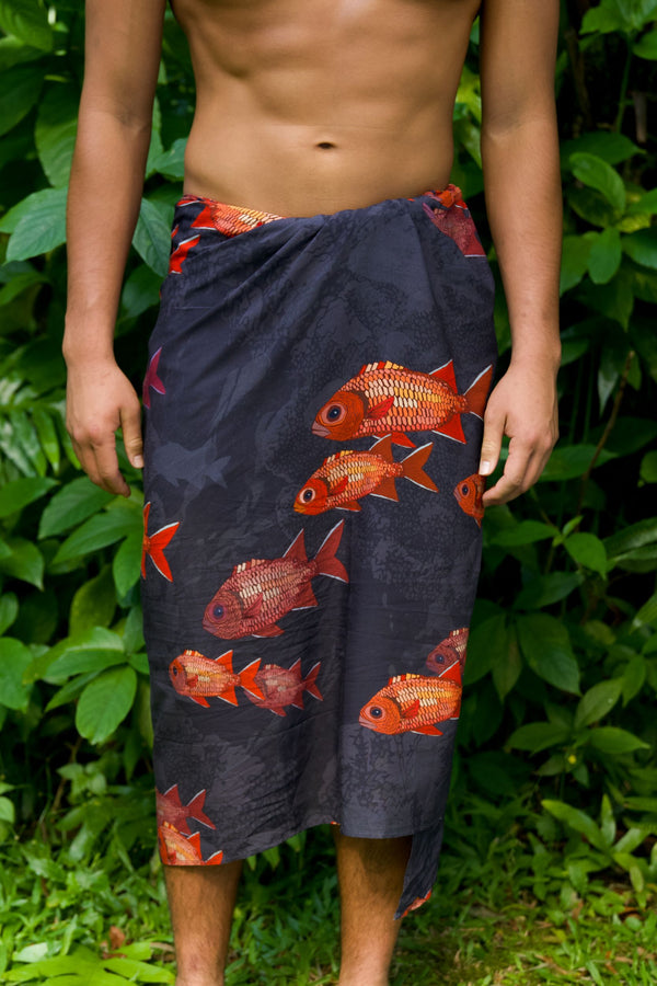 Menpachi ʻŪʻū Pareo / Sarong – David Shepard – David Shepard Hawaiʻi